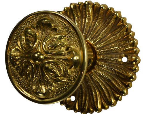 French Provincial Rosette Door Set with Romanesque Door Knobs (Several ...