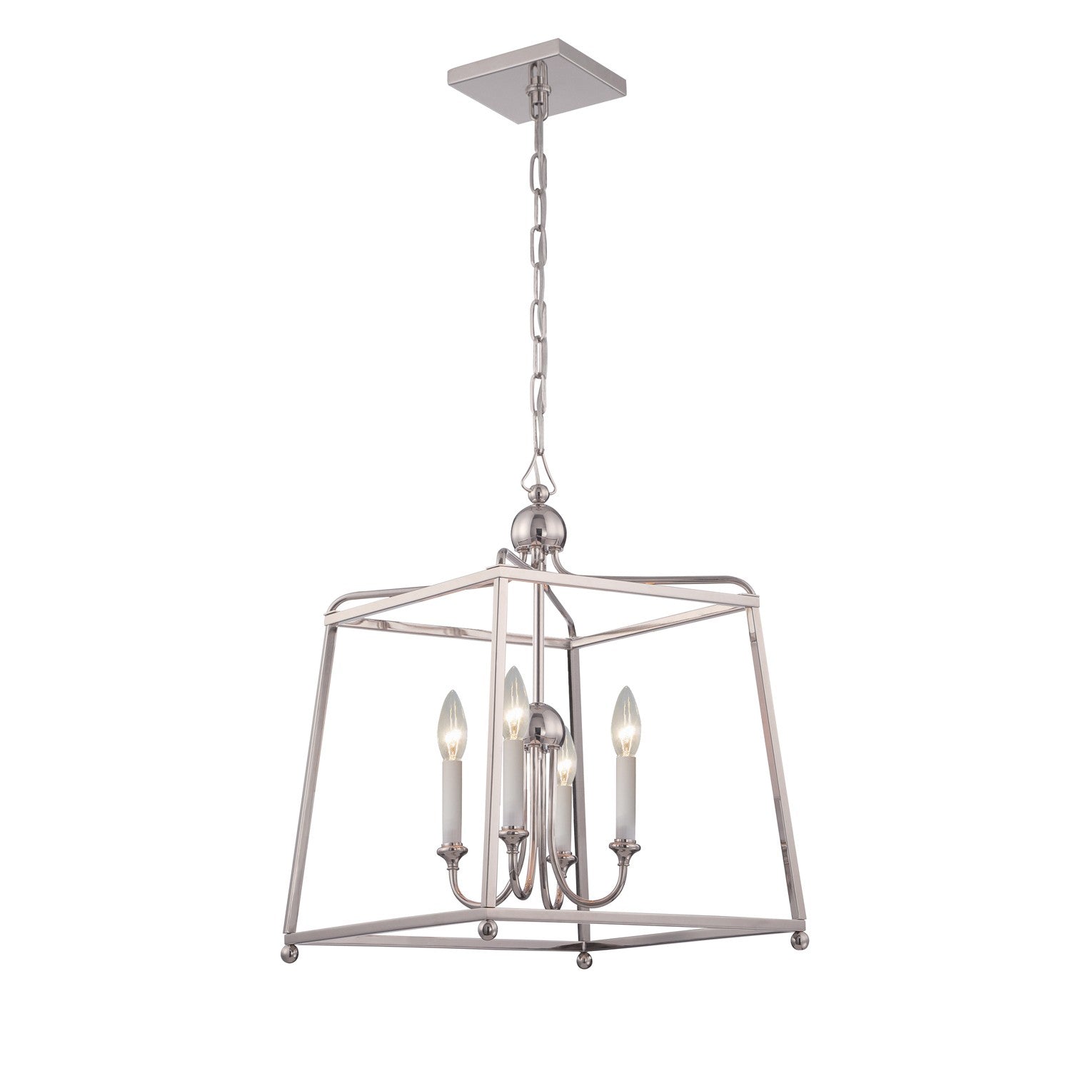 Crystorama Libby Langdon Sylvan 4 Light Polished Nickel Mini Chandelier ...
