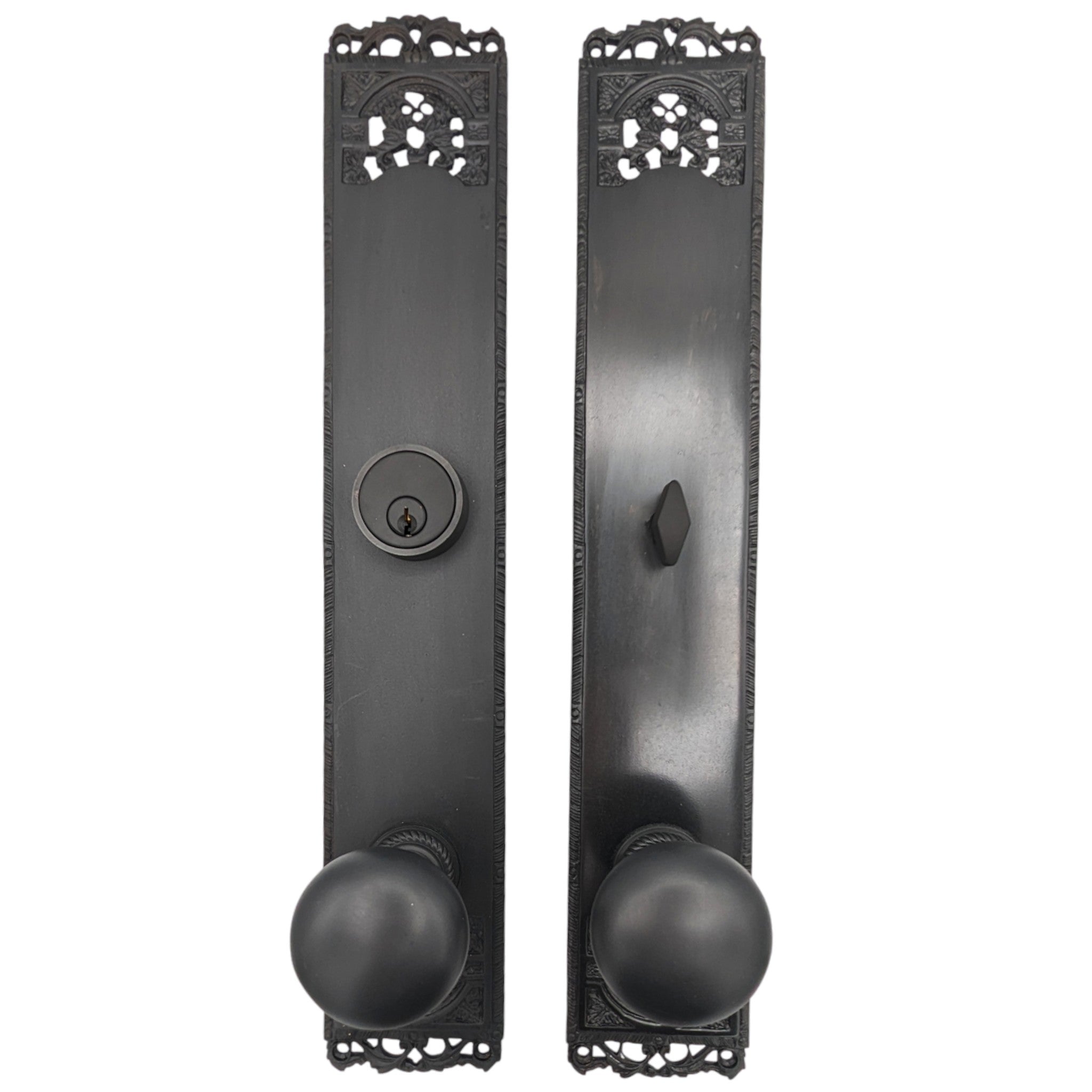 Long Cornice Plate Single Door Deadbolt Entryway Set – LookInTheAttic