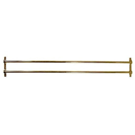 36 Inch Solid Brass Double Push Bar – LookInTheAttic